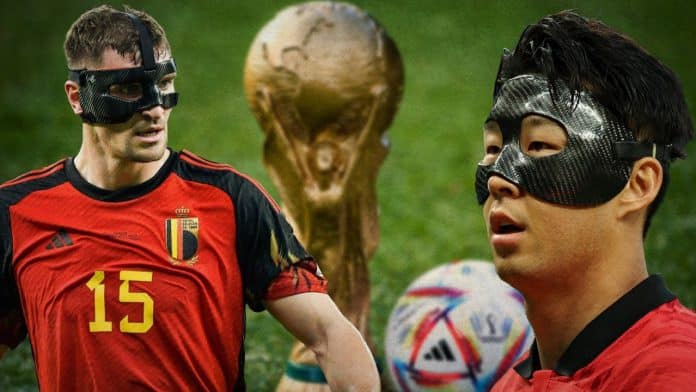 Why soccer players wear masks?