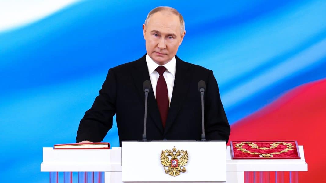 Vladimir Putin takes office as president of Russia